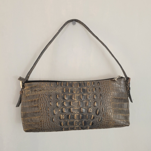 Besso USA | Bags | Besso Usa Croc Embossed Baguette Bag | Poshmark
